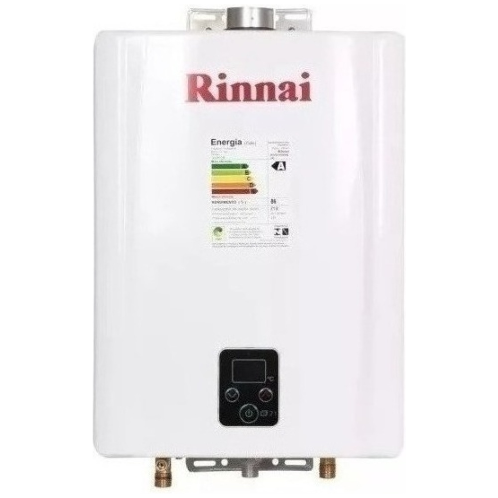 Calefon Rinnai Tiro Forzado 21 Litros Control Digital - Praga Electrodomesticos Premium