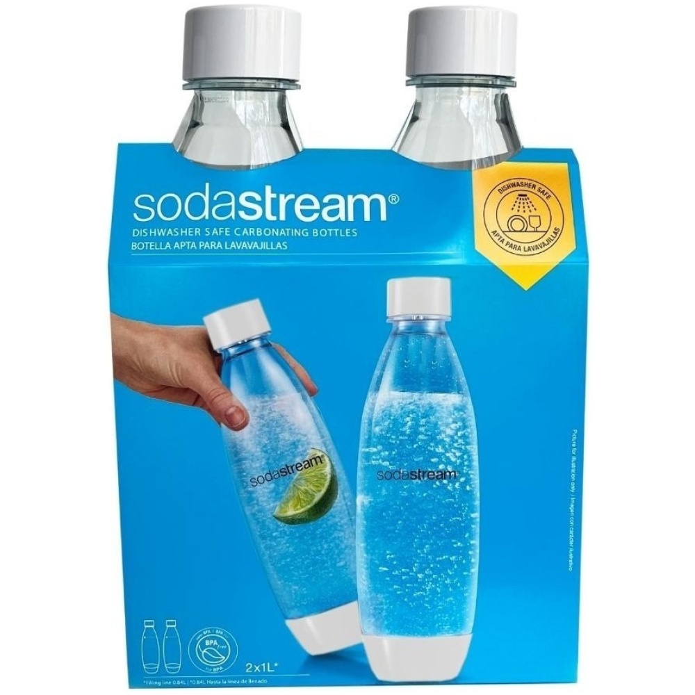 Pack X 2 Botellas Twinpack Soda Stream Blancas 1 L - Praga ...